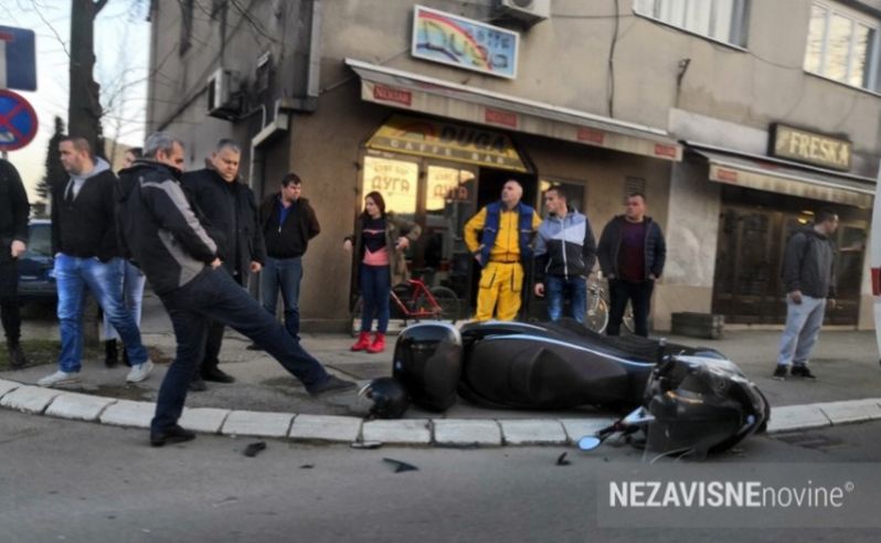 Sudar automobila i motocikla u Banjaluci | BL Portal