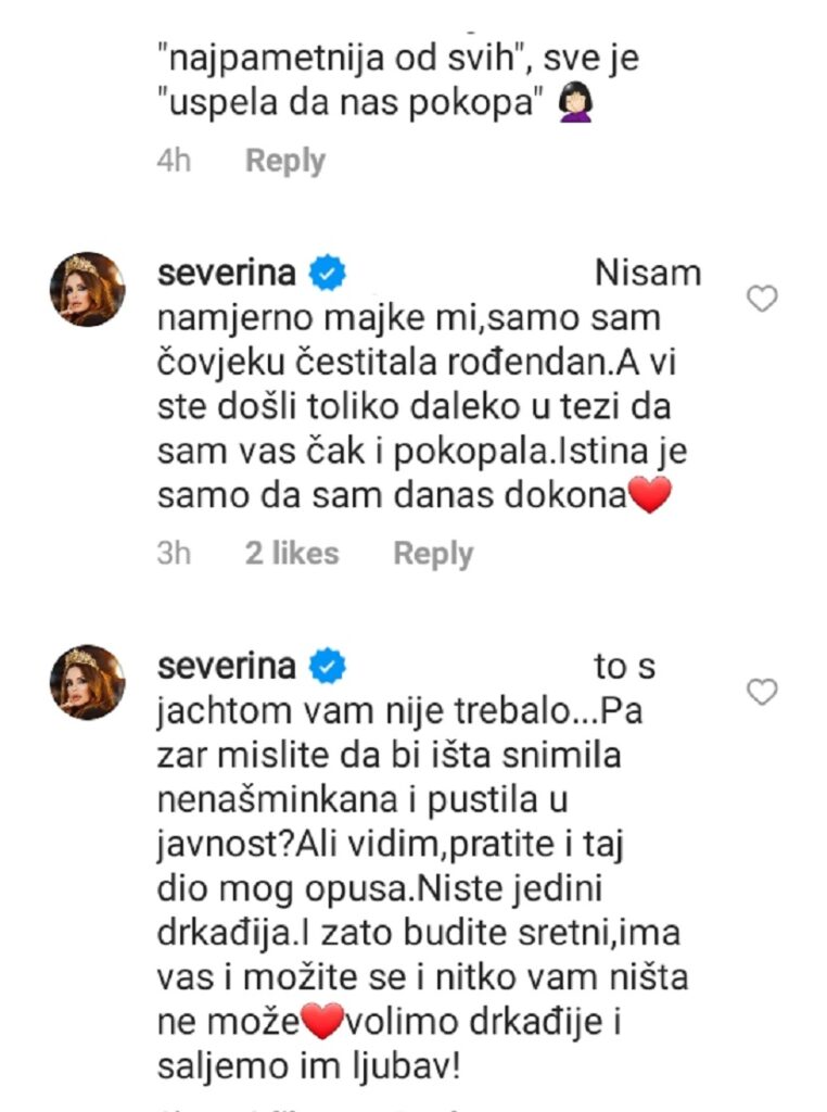 Žestoka rasprava: Severina napokon otkrila istinu o intimnom snimku sa jahte FOTO | BL Portal