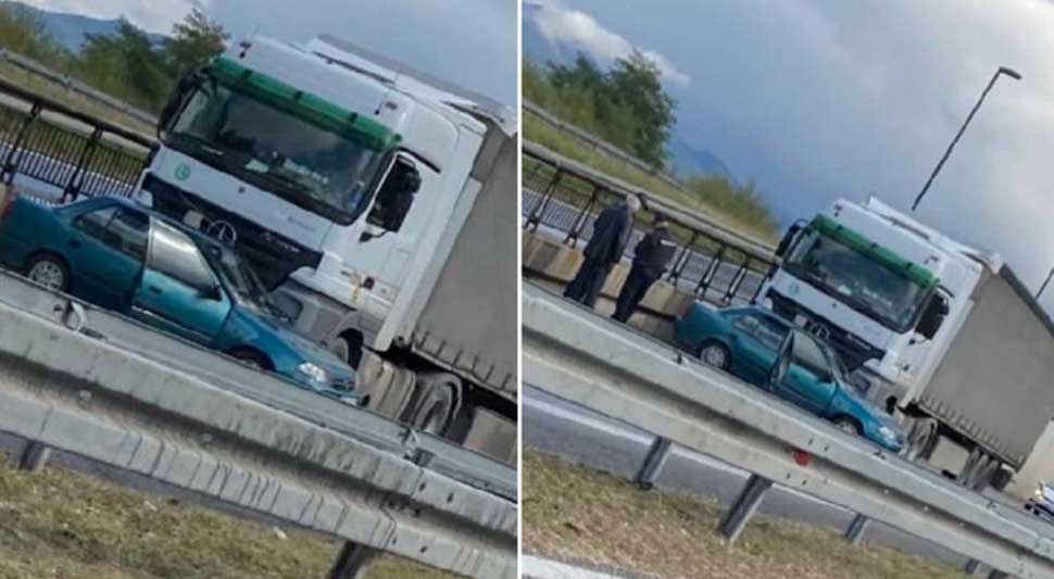 Policija na terenu: Sudarili se kamion i automobil, jedna osoba povrijeđena | BL Portal