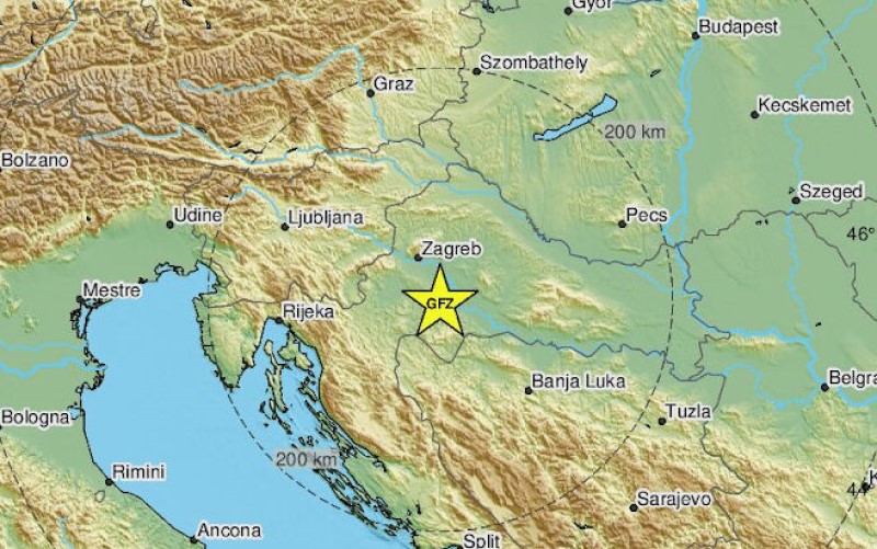 Jačine 3,6 stepeni po Rihteru: Zemljotres u Hrvatskoj | BL Portal