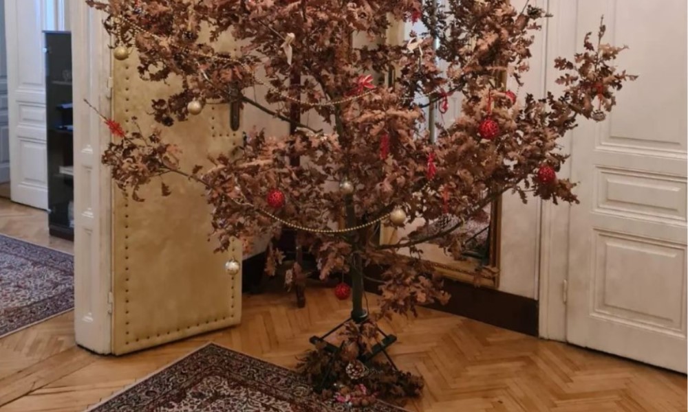 U susret Božiću: Unesen badnjak u kabinet srpskog člana Predsjedništva ... U susret Božiću: Unesen badnjak u kabinet srpskog člana Predsjedništva ...