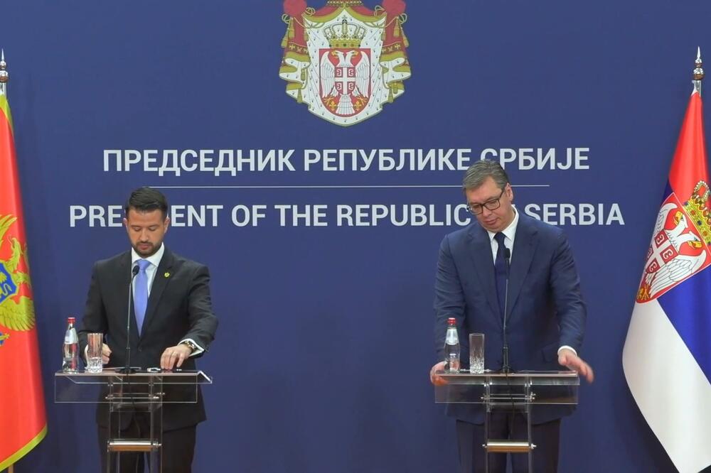 Vučić poslije sastanka sa Milatovićem: Trudimo se da odnosi sa Crnom ... Vučić poslije sastanka sa Milatovićem: Trudimo se da odnosi sa Crnom ...