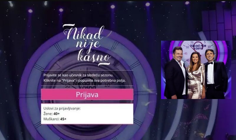 Nikad nije kasno za novu šansu: Prijavite se za novu sezonu najemotivnijeg takmičenja | BL Portal